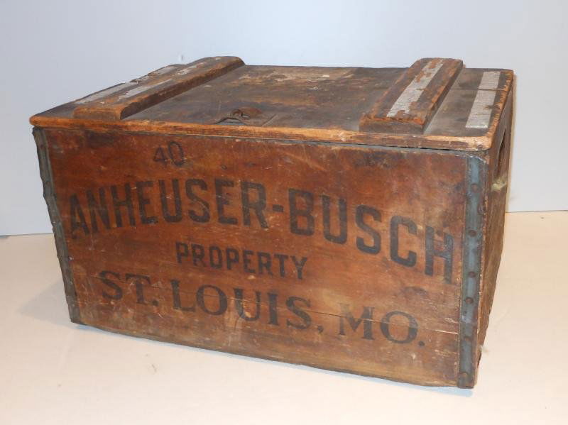 1933 Anheuser Busch Wooden Beer Case