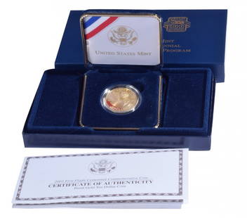 2003 U.s. Mint First Flight $10 Gold Commemorative