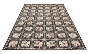 849: Large Floral Hooked Rug. - Nov 03, 2012 | Dan Morphy Auctions in PA