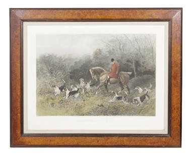 Six English Hunt Scene Prints, 19th C.