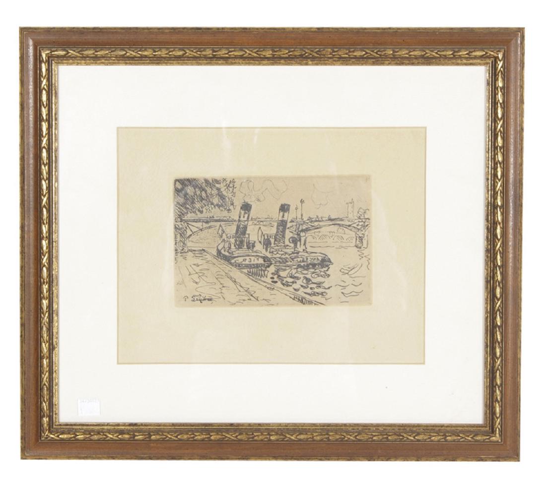 Paul Signac (French 1863 â€“ 1935) Etching