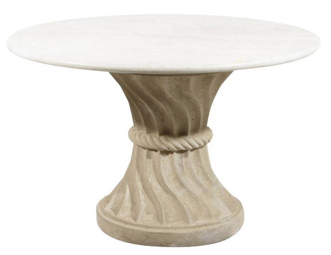 Designer Cast Stone Garden Table