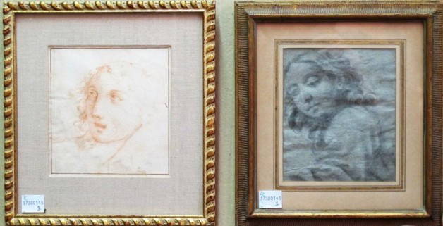 Two Classical Pencil And Ink Studies