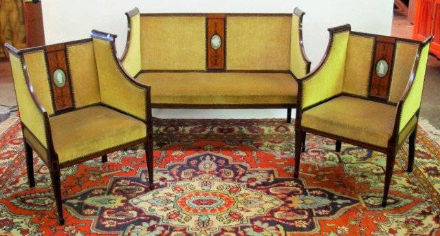 3 Piece Edwardian Parlor Set