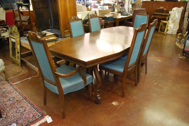 JOHN STUART DINING ROOM TABLE AND CHAIRS