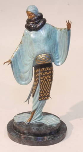 Art Deco Bronze Figure After Model By Erte