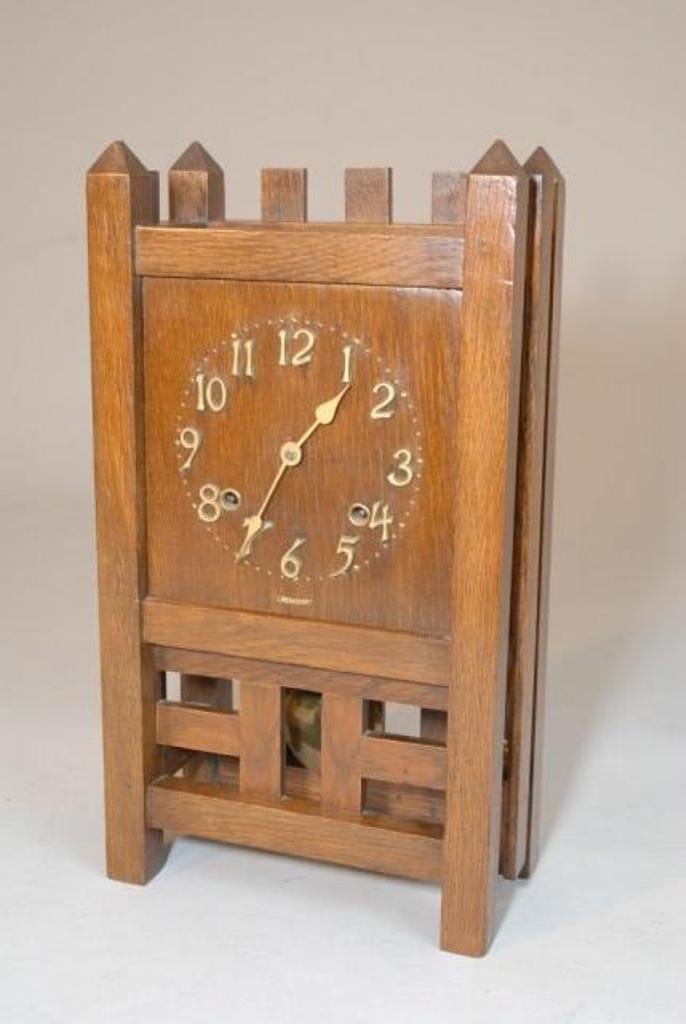 SESSIONS MISSION OAK MANTLE CLOCK