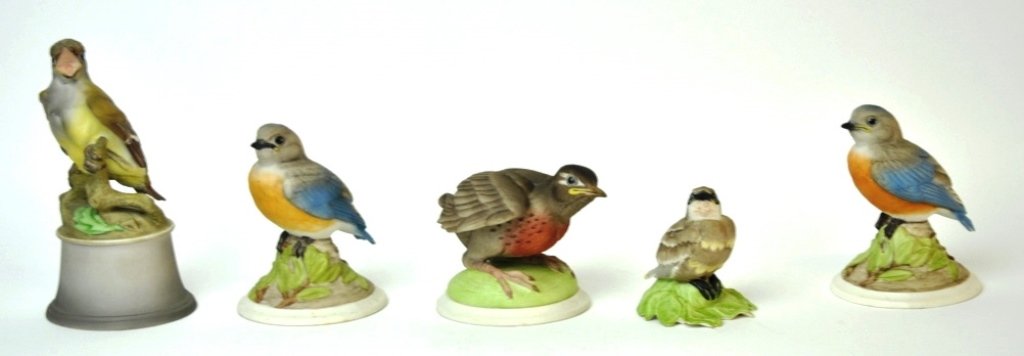 5 Boehm Porcelain Bird Figurines