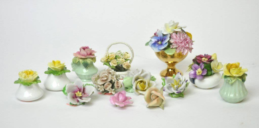 13 Porcelain Flower Arrangements