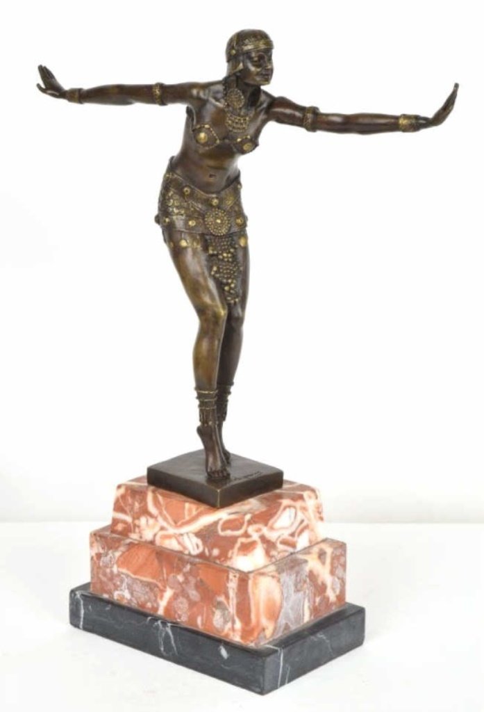 D.H. Chiparus Bronze Sculpture of a Dancer