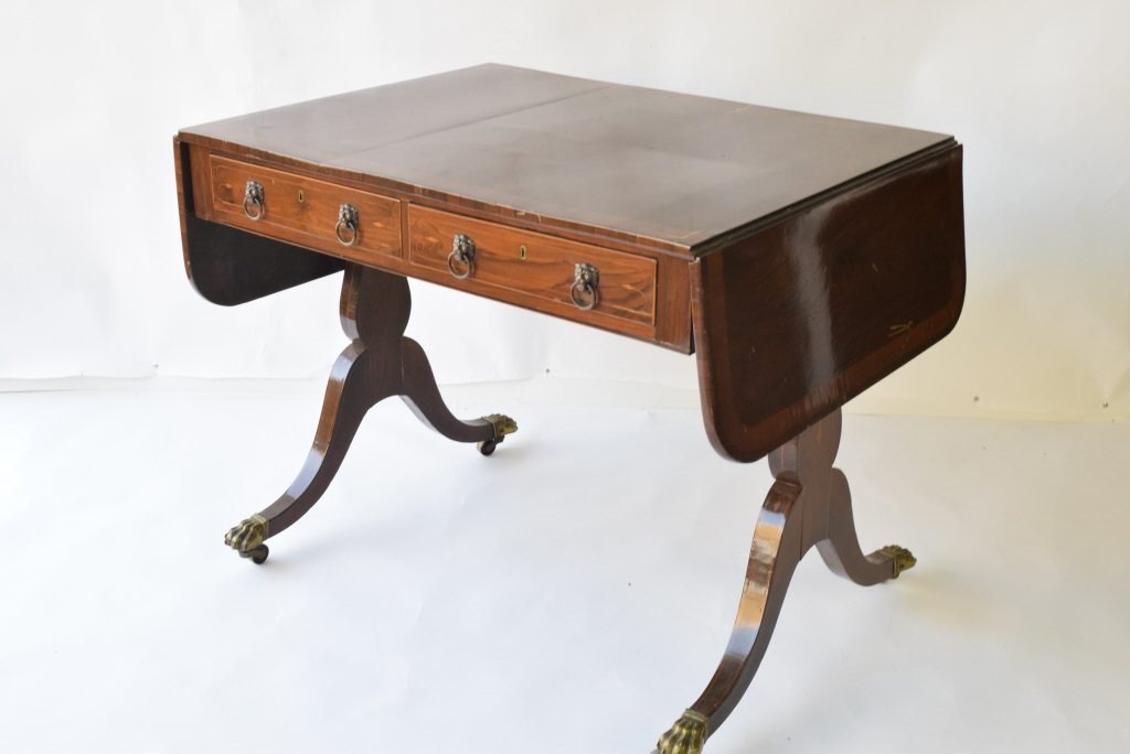 English Redwood Library Table