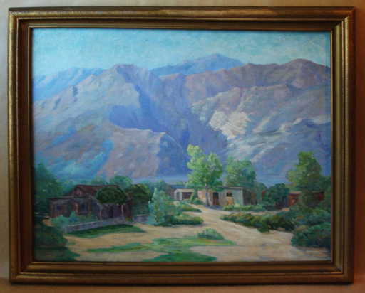 2164: Oil Painting Roy Ropp Desert Mountains 2164: Oil Painting Roy Ropp Desert Mountains