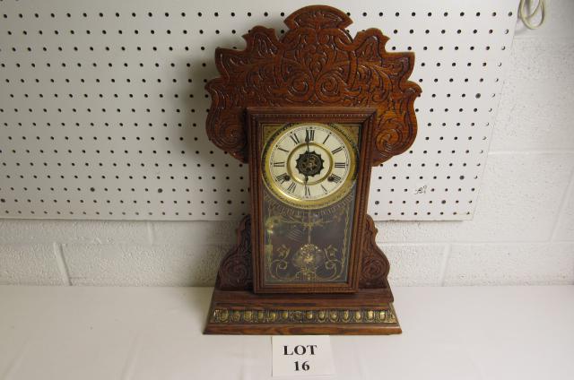 Waterbury Clock Company Gingerbread Mantle Clock