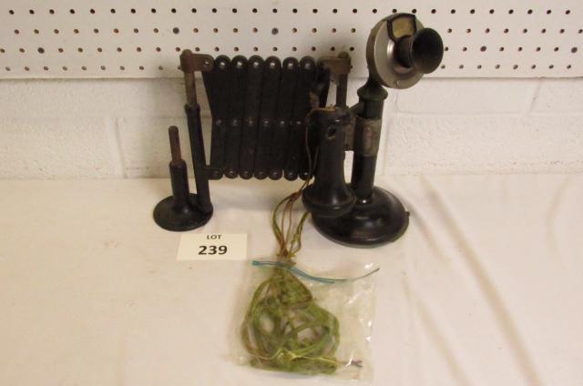 Candle Stick Telephone With Accordion Arm