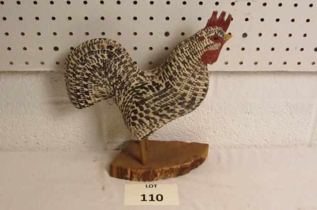 Carved Wood Chicken