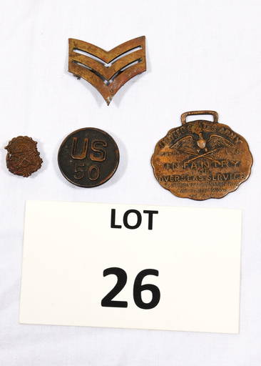 Collection Vintage Us Military Medals And Badges
