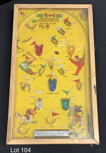 Vintage Tabletop Pinball Machine