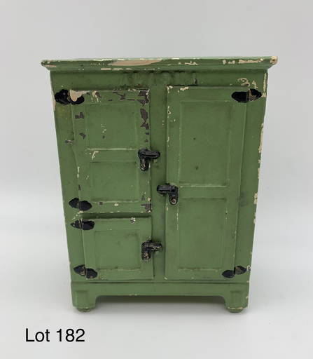 Antique 1920's Hubley Cast Iron Ice Box