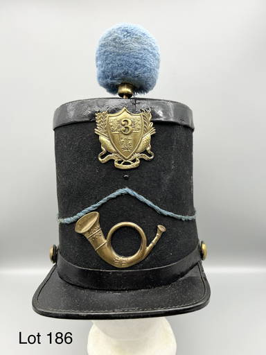 19th Century Officer's Marching Shako Hat (#0186) on Aug 25, 2022 ...