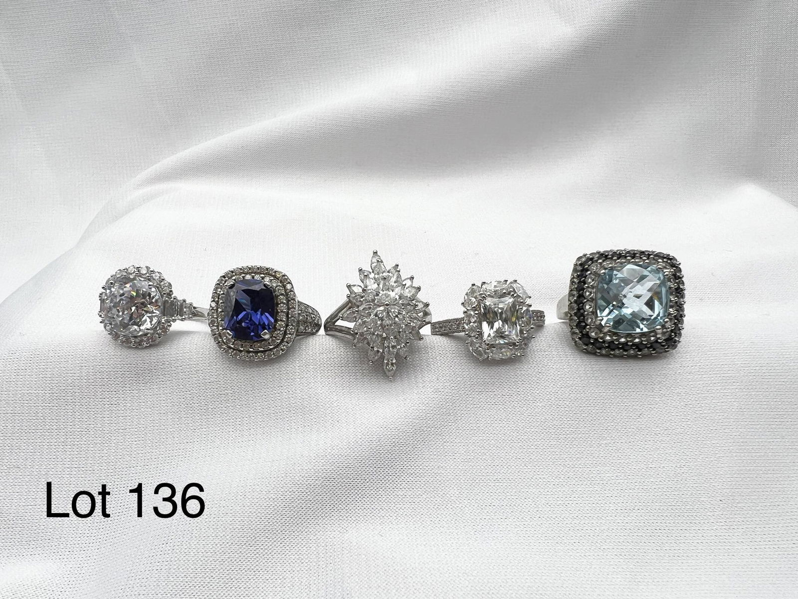 Shimmering Collection of Sterling Silver Cocktail Rings - Oct 13, 2022 ...