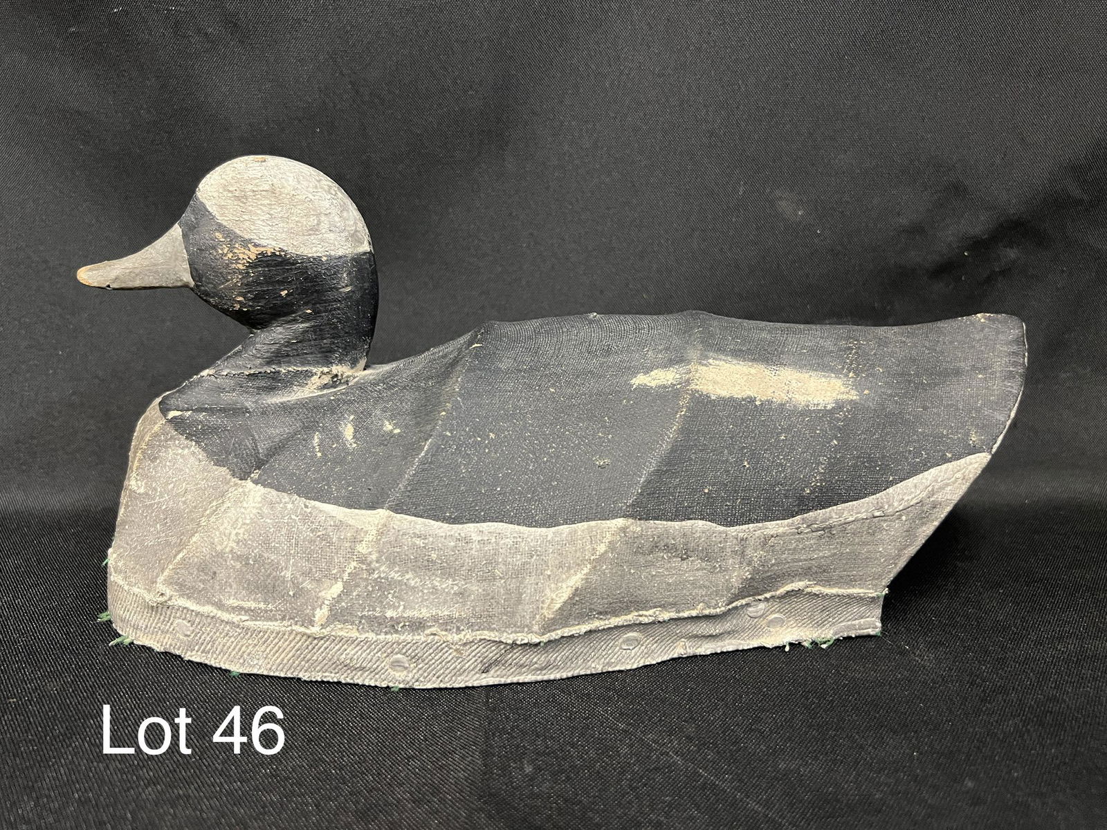 Canvas Over Wiring Bufflehead Duck Decoy