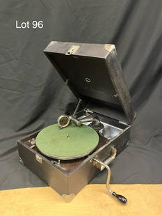 Victor Vv 50 Portable Victrola Record Player 1922