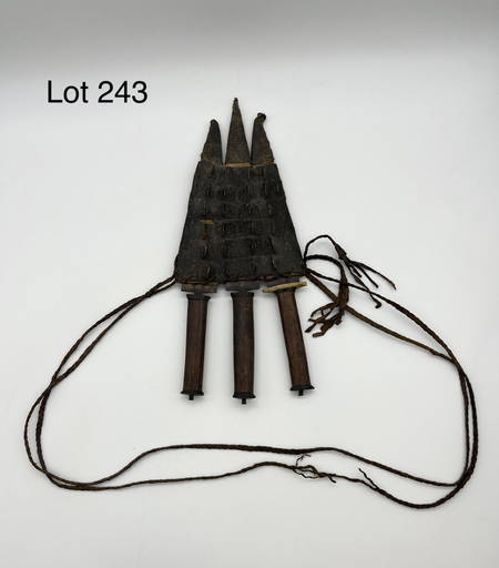 Trio Of North African Daggers In Crocodile Skin Scabbard