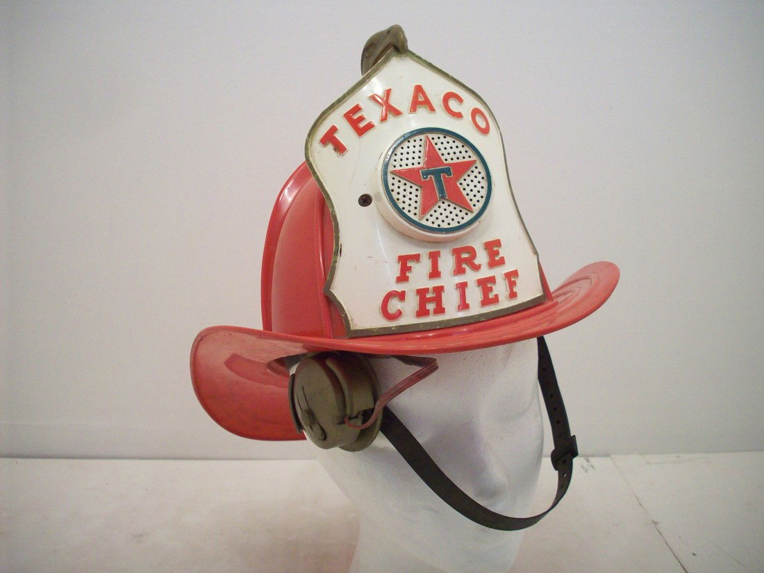 Vintage Texaco Fire Chief Toy Helmet : Lot 0213