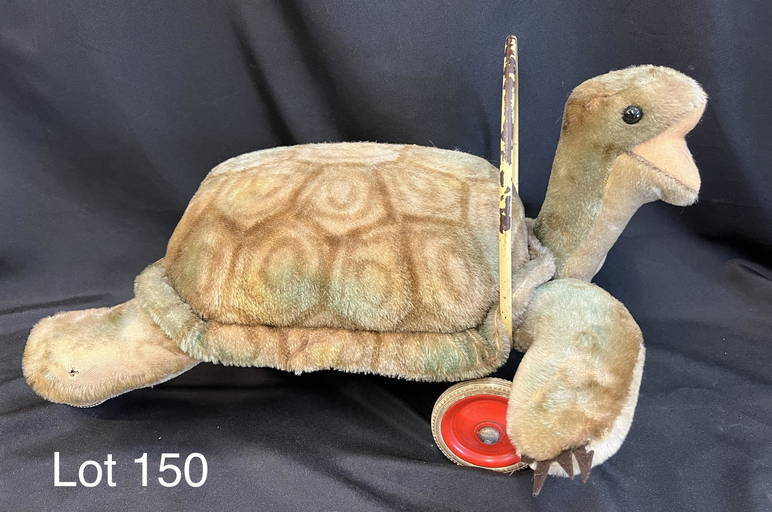 Mid 20th Century Steiff "slo" Turtle Riding Toy