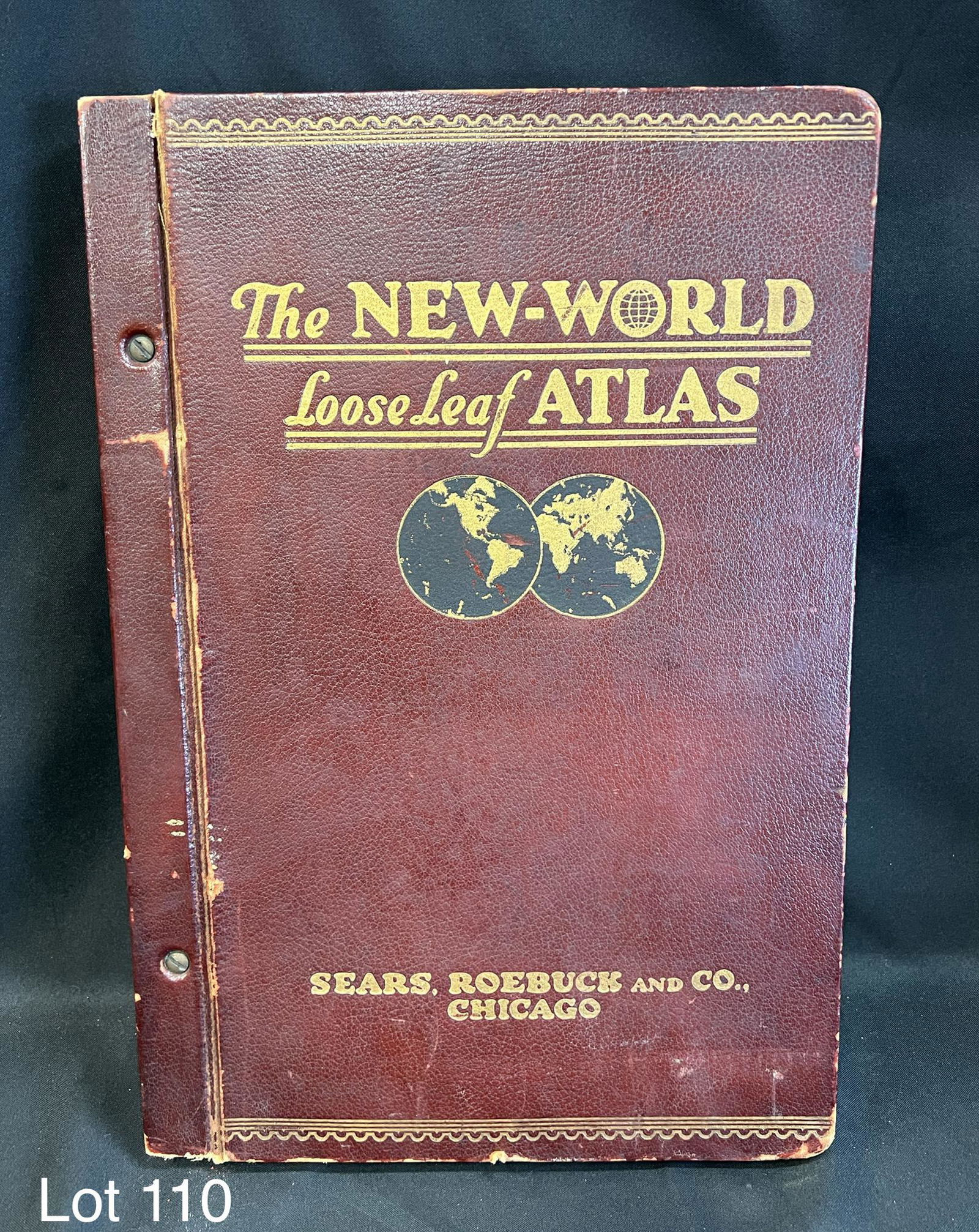 Antique Sears, Roebuck And Co. New World Loose Leaf Atlas Sixth Edition
