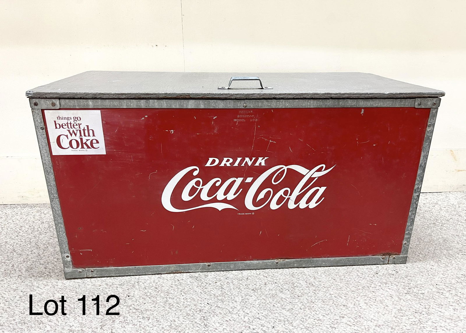 Mid Century Coca Cola Ice Chest Cooler