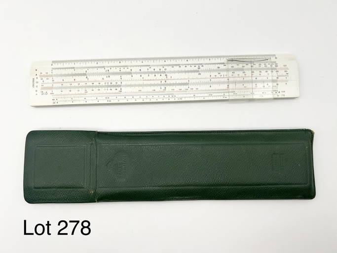Vintage Faber Castell Slide Rule With Addiator
