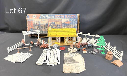 Vintage Roy Rogers Rodeo Ranch Play Set