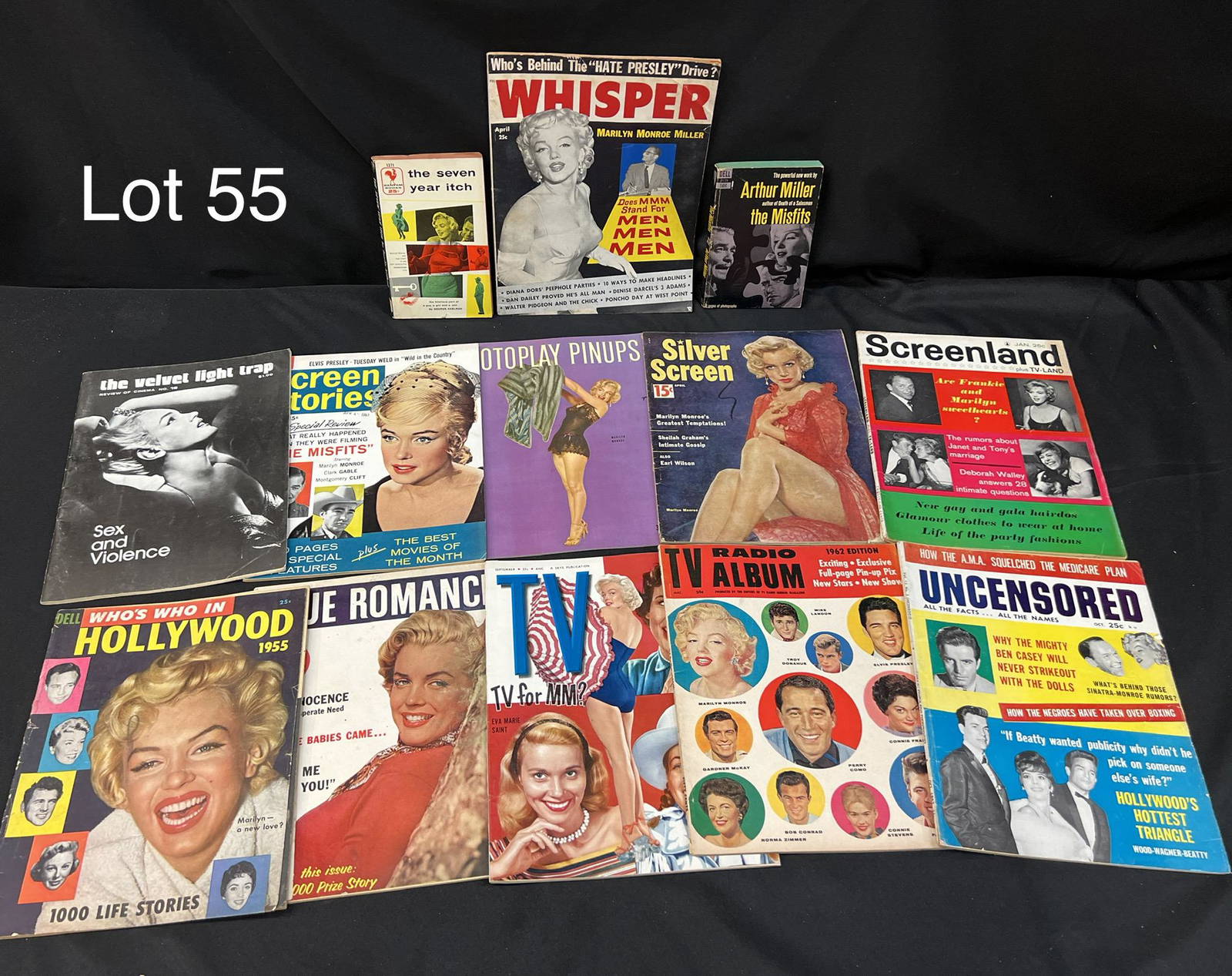Mixed Selection Of Mid Century Magazines And Books Featuring Marilyn ...
