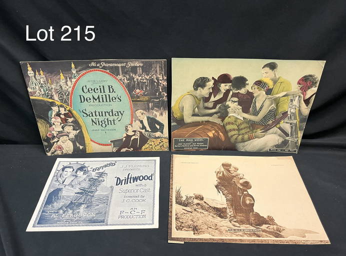 Variety Of Rare Silent Film Lobby Cards