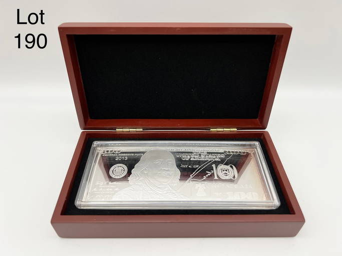 2013 1 Oz Silver .999 $100 Bill