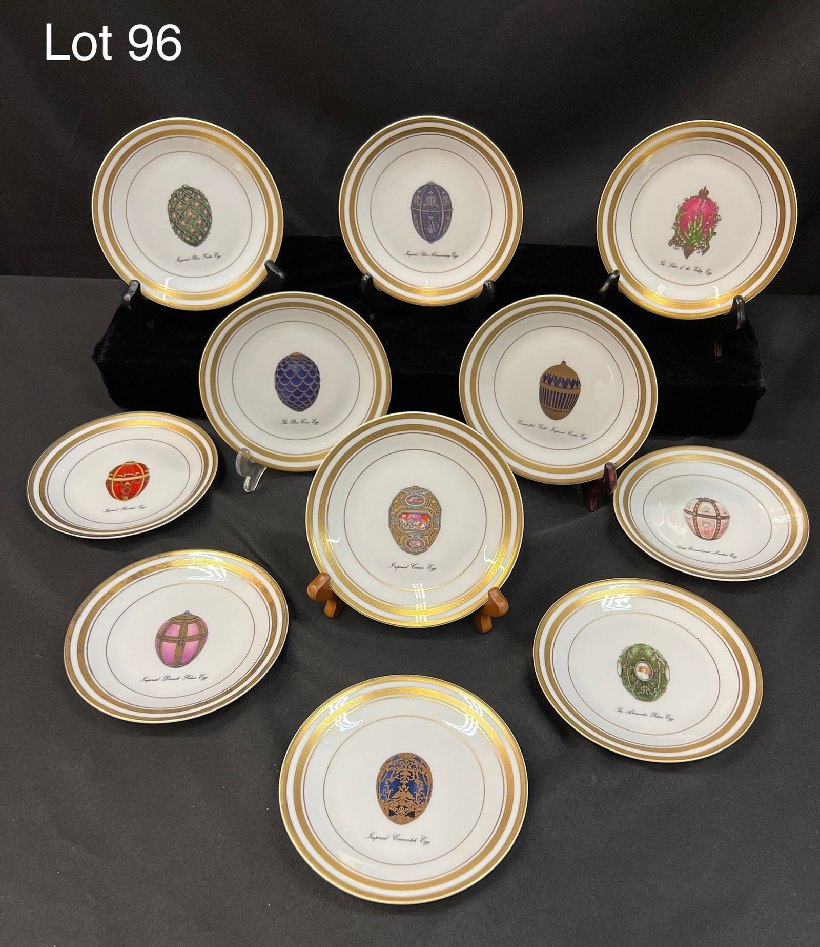 Set Of Faberge Egg Plates