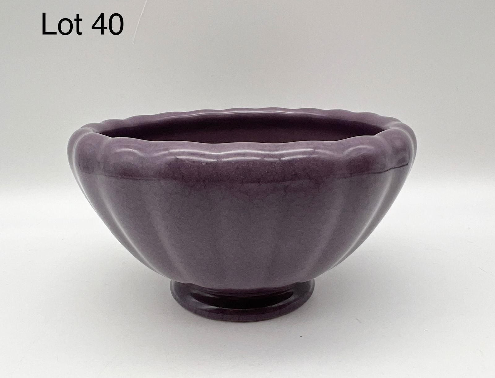1916 Rookwood Purple Bowl #1644 Auction
