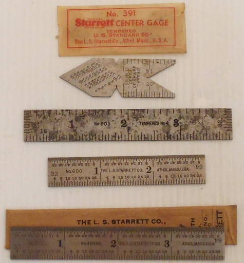 Lot Of Starrett Precision Rules Nos And Used