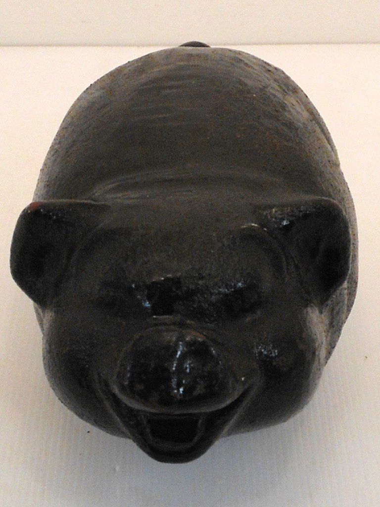Vintage SOLID Cast Iron Pig