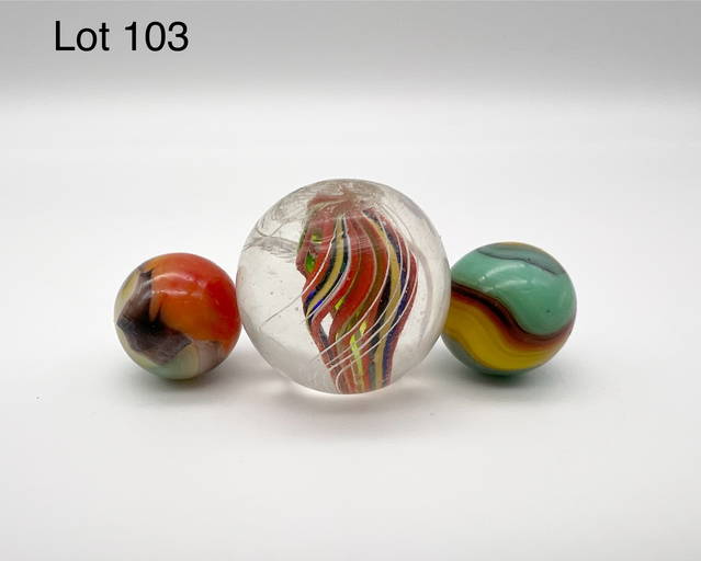Trio Of Unique Marbles