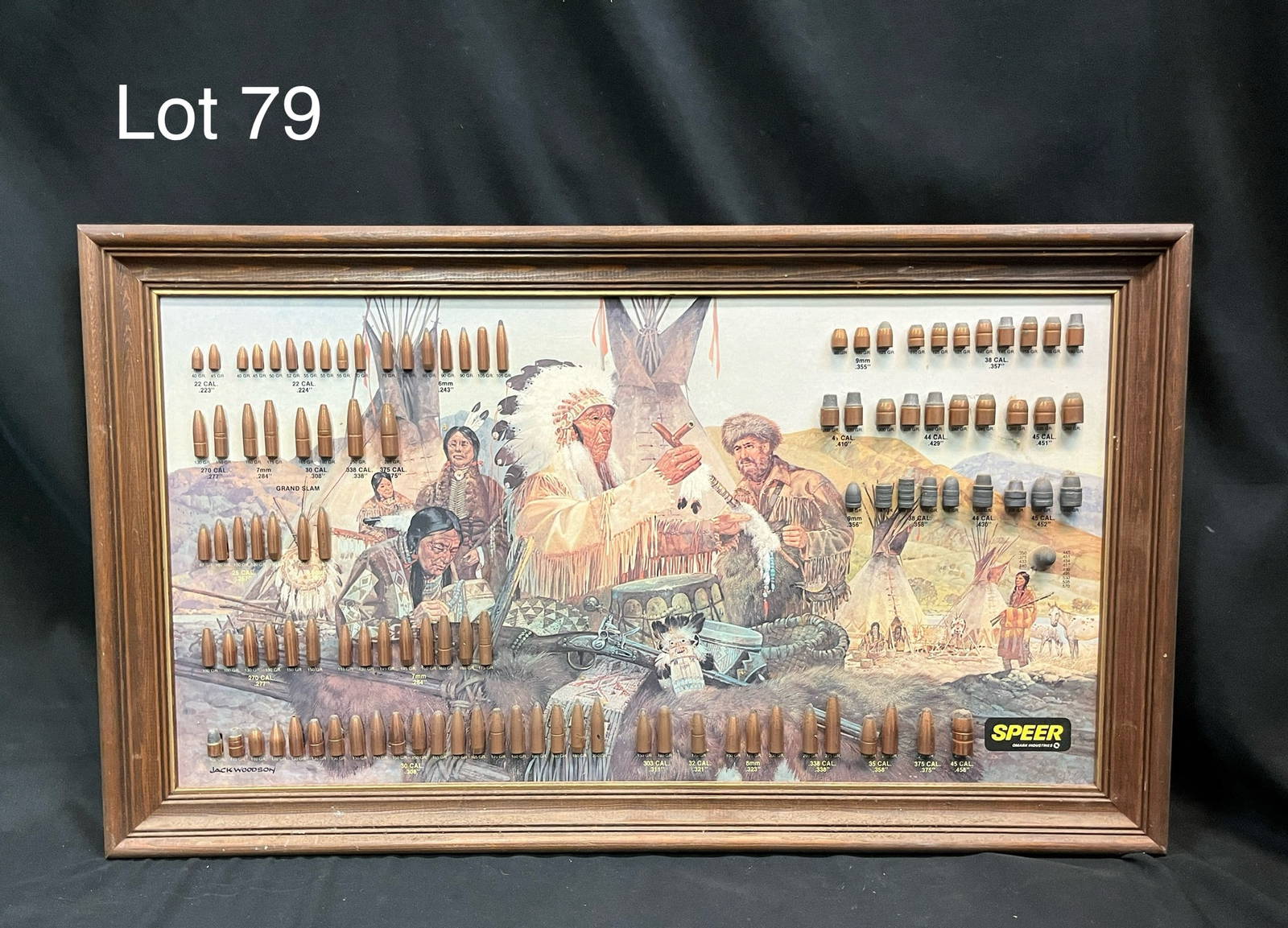 Vintage Speer Bullet "potlatch" Display Board Auction