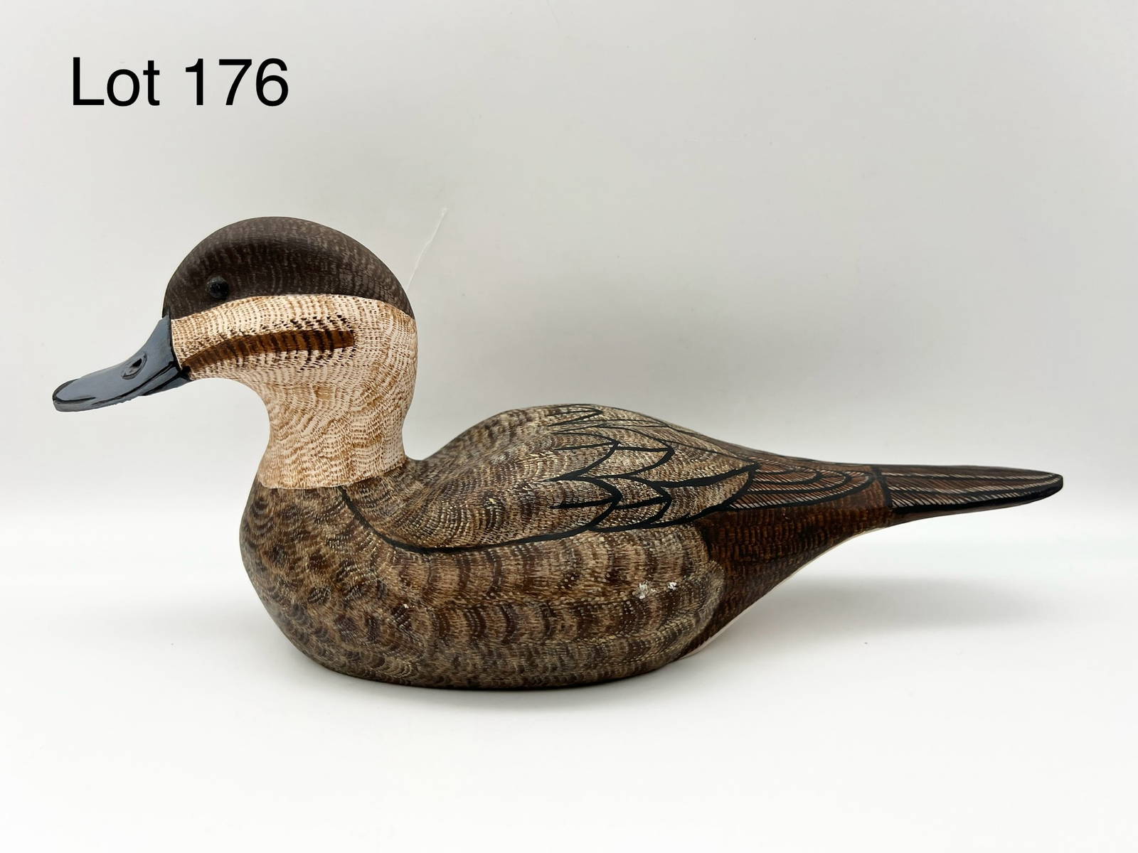 An Upper Bay Signed Richard And Barbara Clark Ruddy Duck Hen Decoy ...