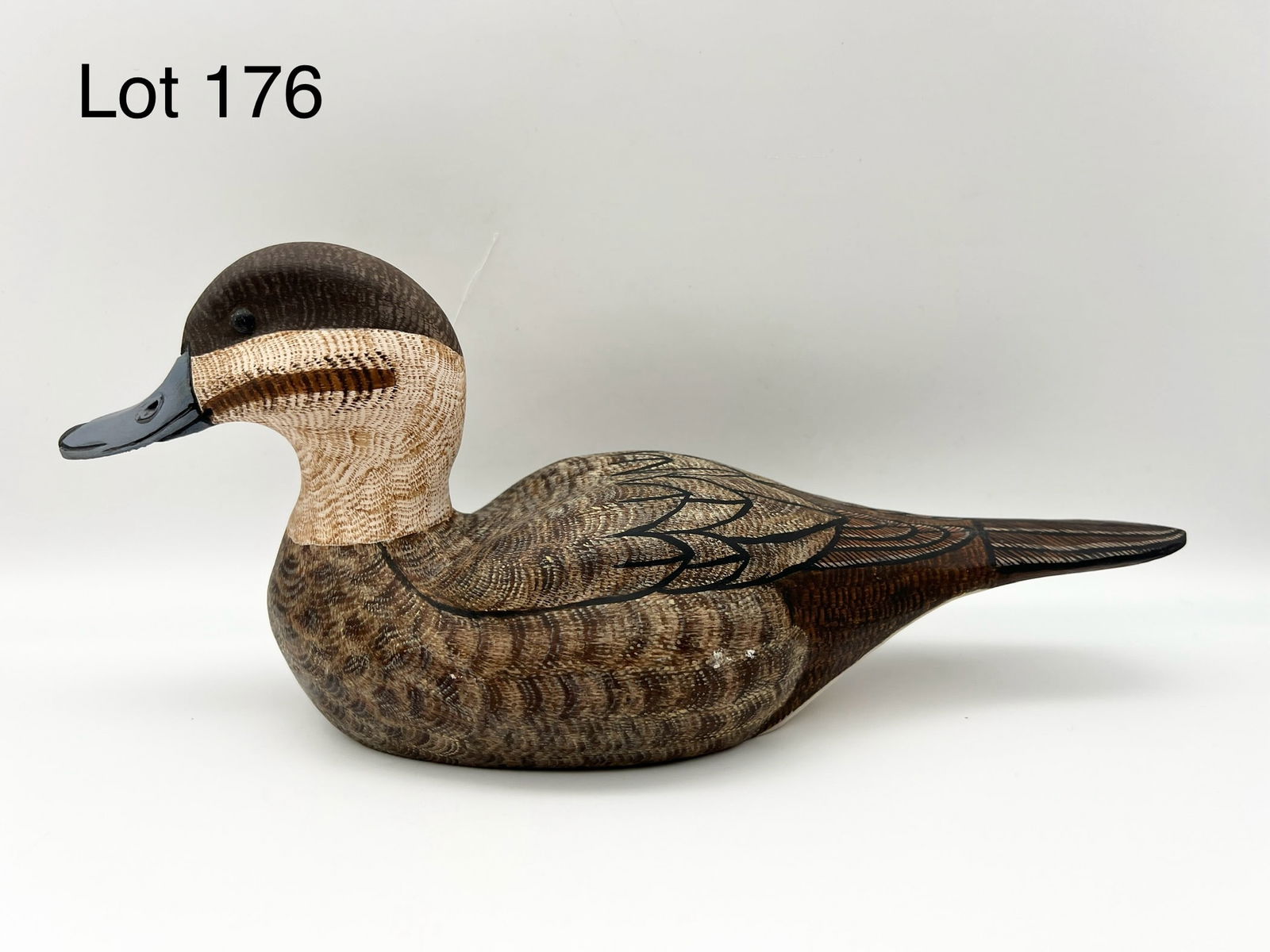 An Upper Bay Signed Richard And Barbara Clark Ruddy Duck Hen Decoy ...