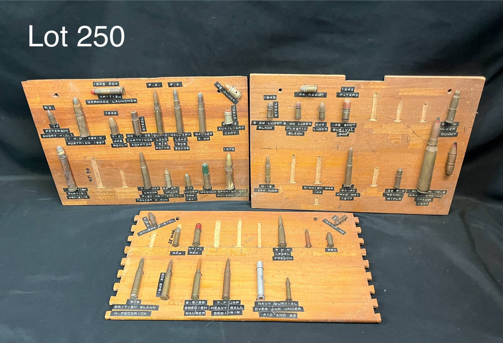 Lot Of Homemade Bullet Boards Auction