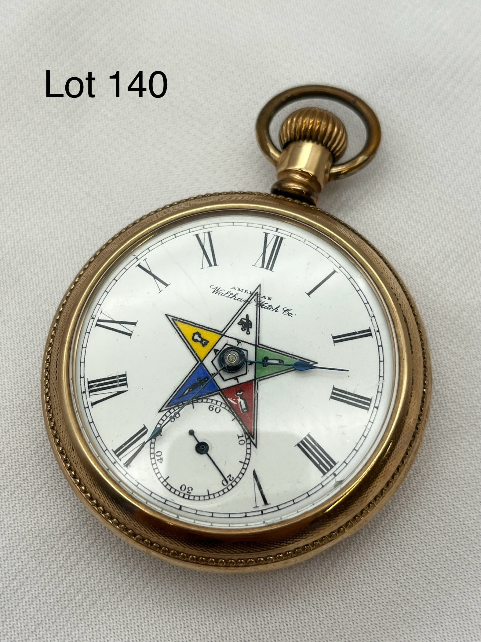 Antique Waltham Masonic Eastern Star Pocket Watch Auction