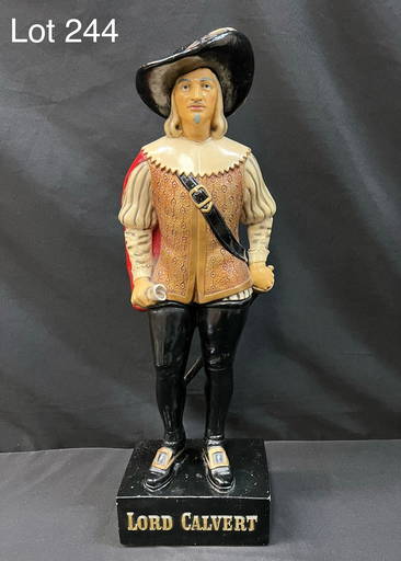 1950s Lord Calvert Whiskey Chalkware Advertising Statue