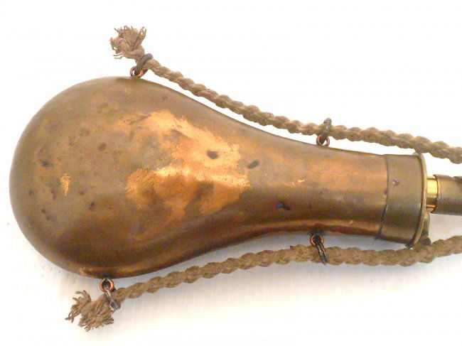 Vintage Am Flask & Cap Co. Black Powder Flask : Lot 286