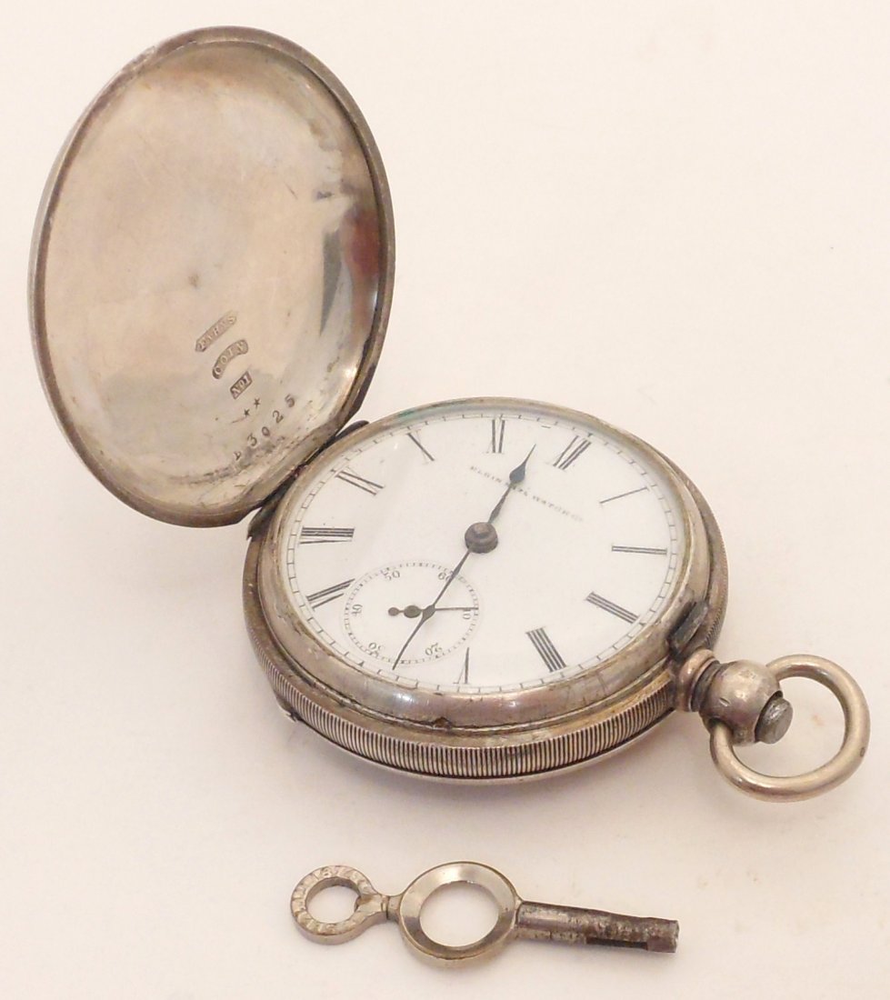 Elgin Coin Silver Pocket Watch, Key Wind