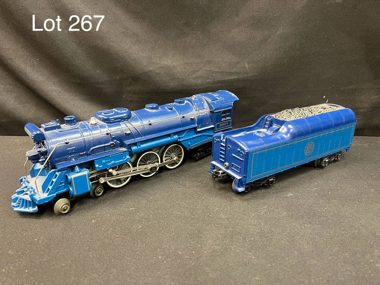 Lionel Trains O And 27 Gauge Blue Comet Locomotive And Tender Auction